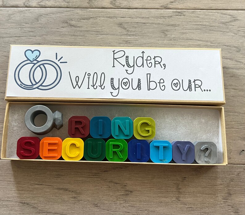 Ring Security Gift, Ring Security Thank You Gift, Ring Security Wedding ...