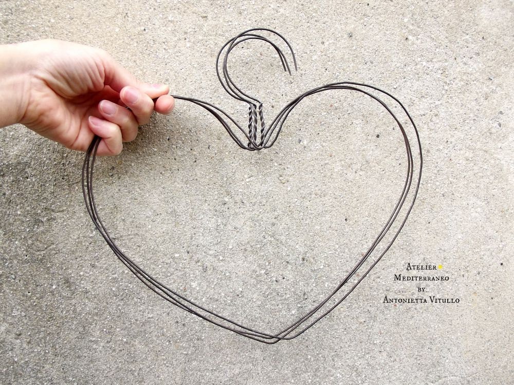 Handmade Heart-shaped Wire Hangers Set of Three. - Etsy