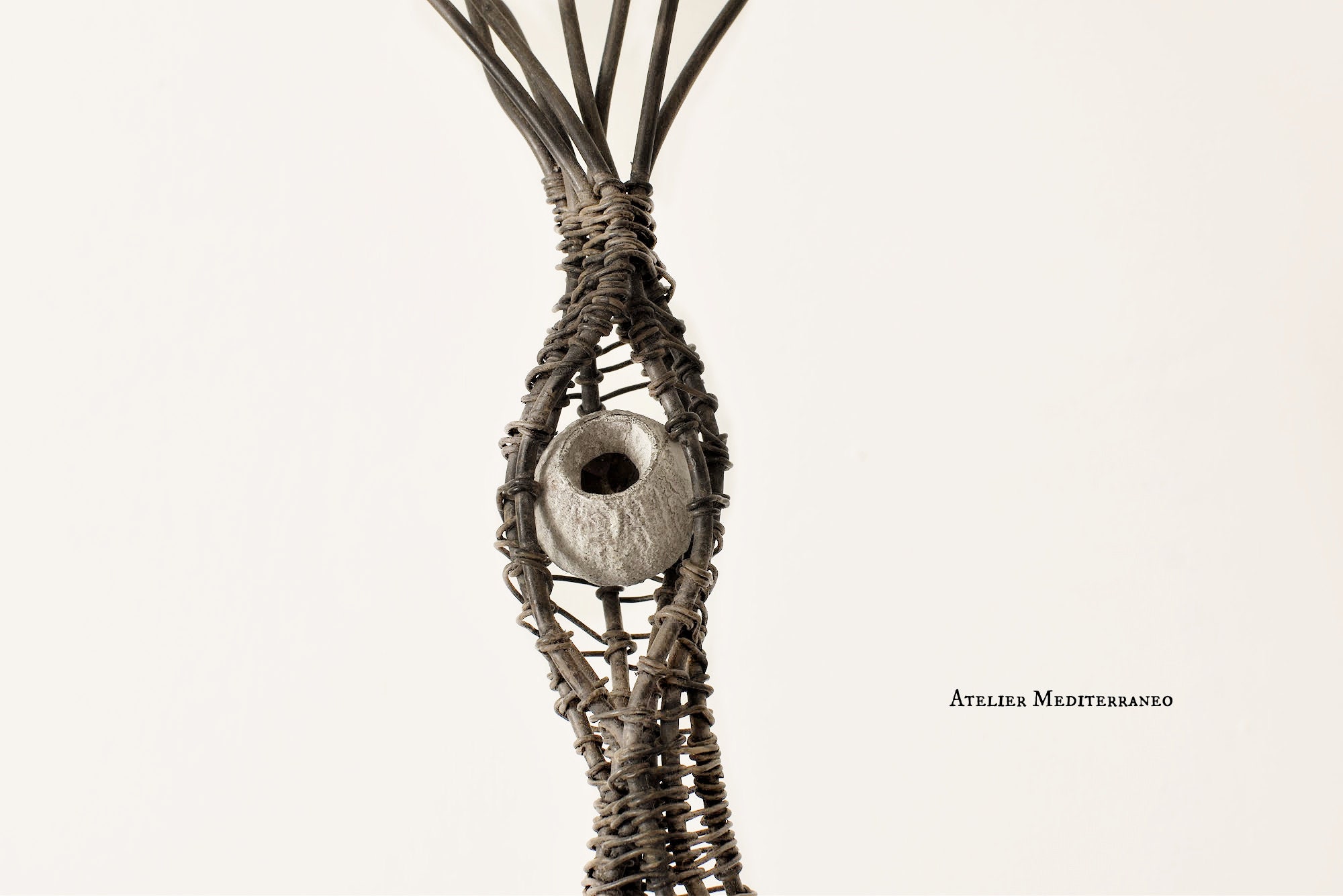 Pod Wire Sculpture With Dried White Eucalyptus Fruits. - Etsy