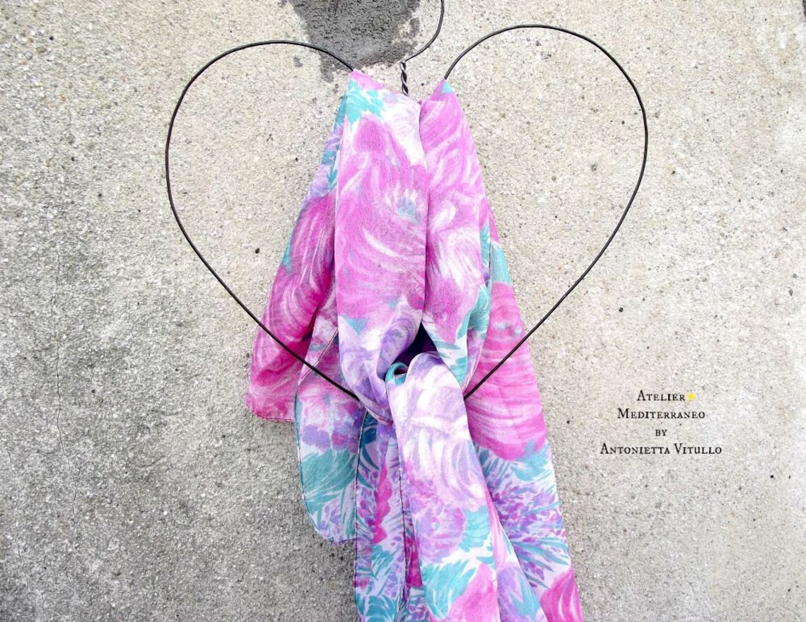 Handmade Heart-shaped Wire Hangers Set of Three. - Etsy