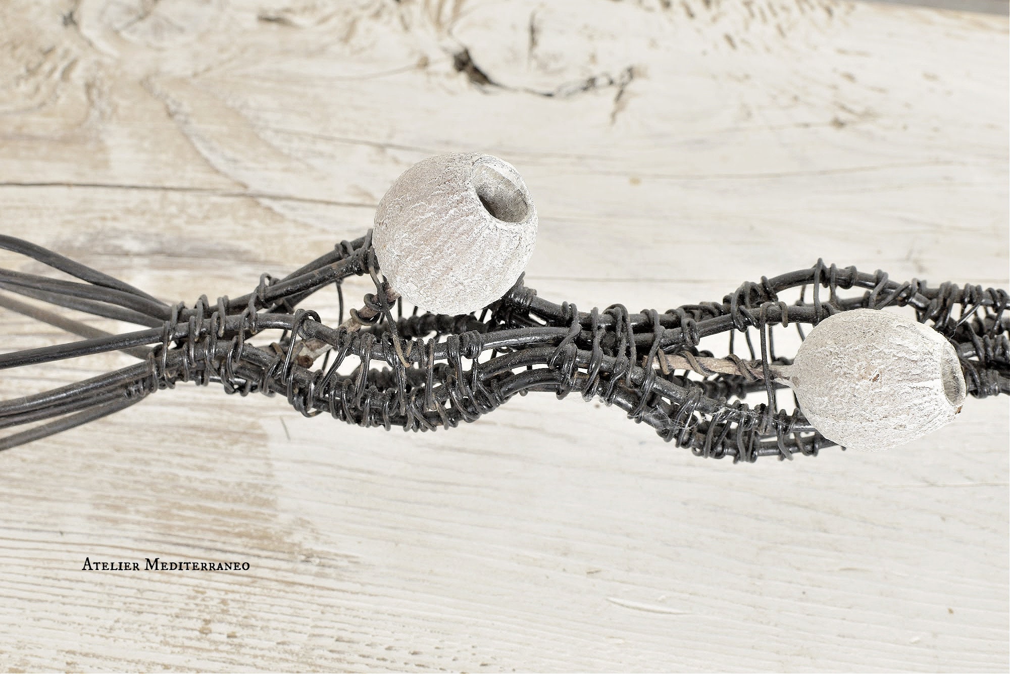 Pod Wire Sculpture With Dried White Eucalyptus Fruits. - Etsy
