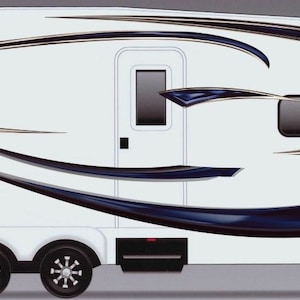RV, Trailer, Camper, Motorhome Large Vinyl Decals/graphics Kit-k-0003 ...