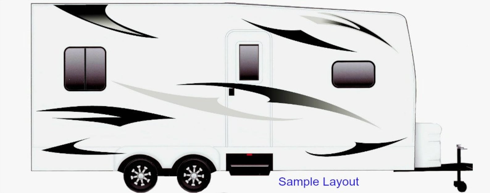 RV, Trailer, Camper, Motorhome Large Vinyl Decals/graphics Kit-k-0001 ...