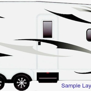 RV, Trailer, Camper, Motorhome Large Vinyl Decals/graphics Kit-k-0001 ...