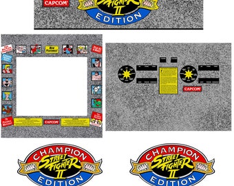 1up Street Fighter II Champion Edition Arcade Bezel - Etsy