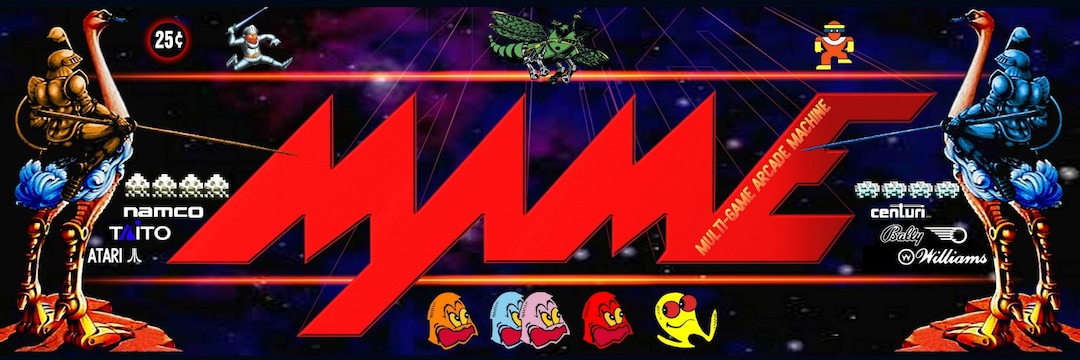 Mame Arcade Classics Marquee for Reproduction Header/backlit Sign - Etsy