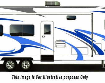 RV Trailer Hauler Camper Motor-home Large Decals/graphics | Etsy