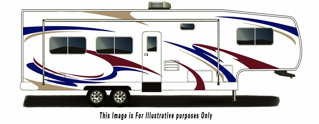 RV, Trailer Hauler, Camper, Motor-home Large Decals/graphics Kits 28-K ...
