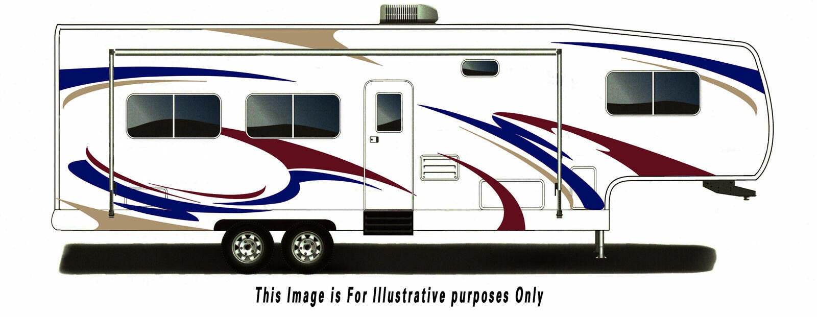 RV Trailer Hauler Camper Motor-Home Large Decals/Graphics | Etsy