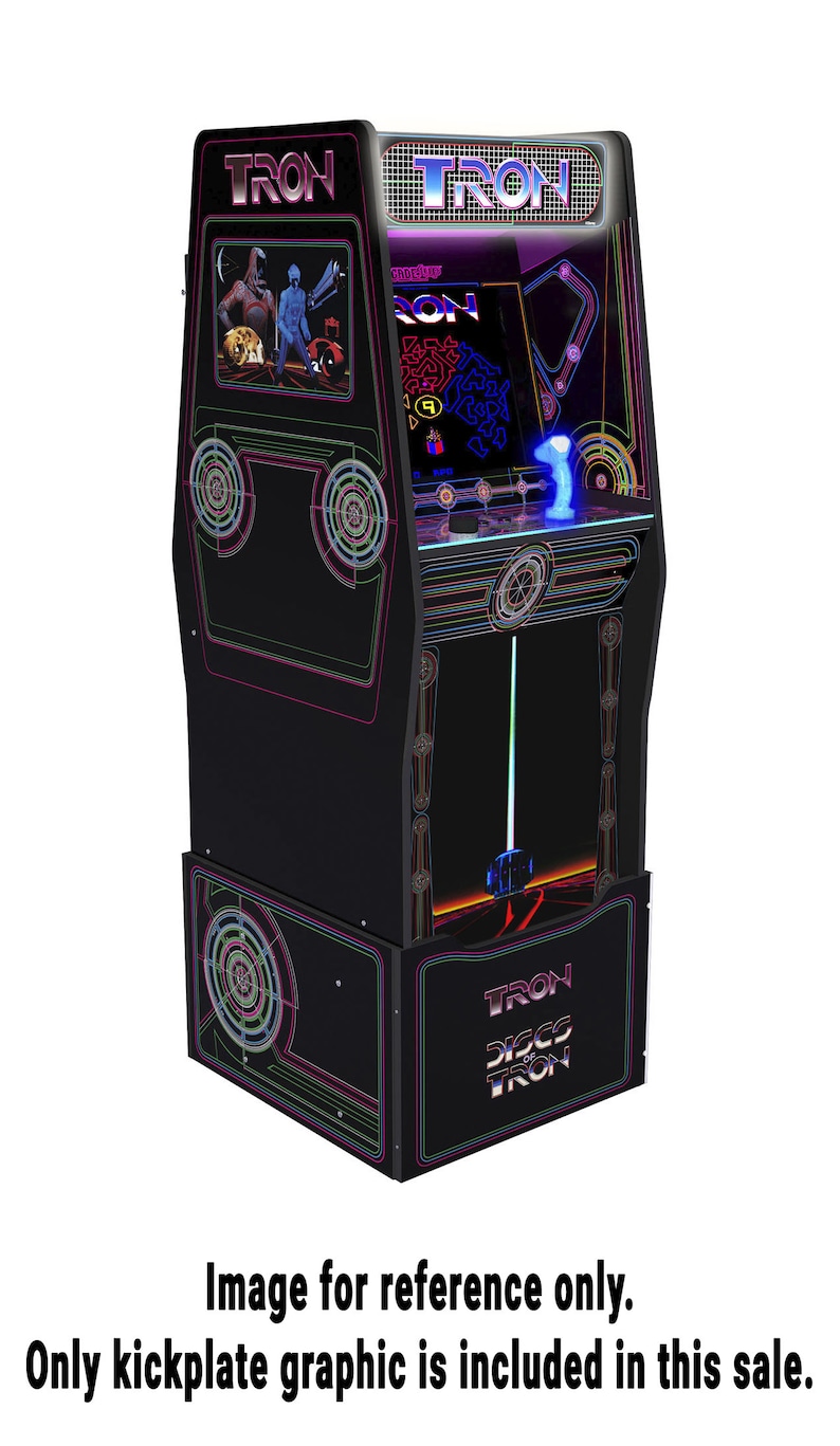 Arcade1up Tron Arcade Cabinet Kickplate Graphic Decal Sticker - Etsy