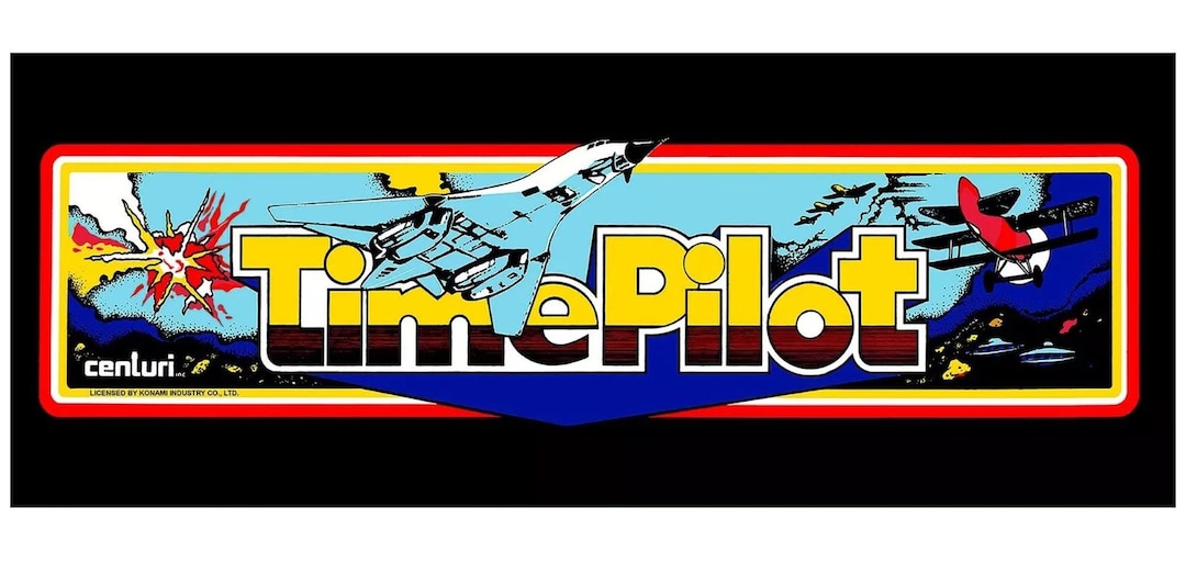 Time Pilot Arcade Marquee for Reproduction Header/backlit Sign - Etsy