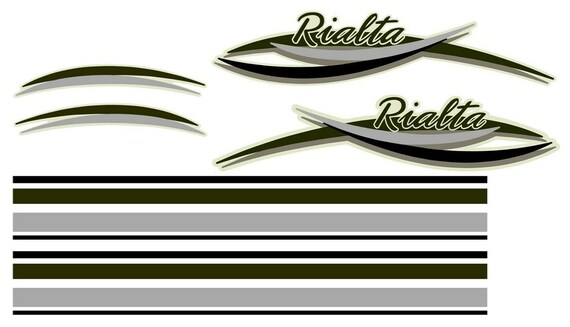 6 RV Camper Van Winnebago Rialta Graphics Decals Kit | Etsy