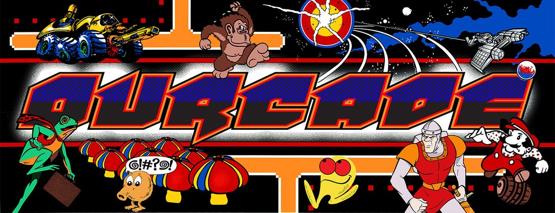 Mame Arcade Multicade Classics Marquee for Reproduction Header/backlit ...