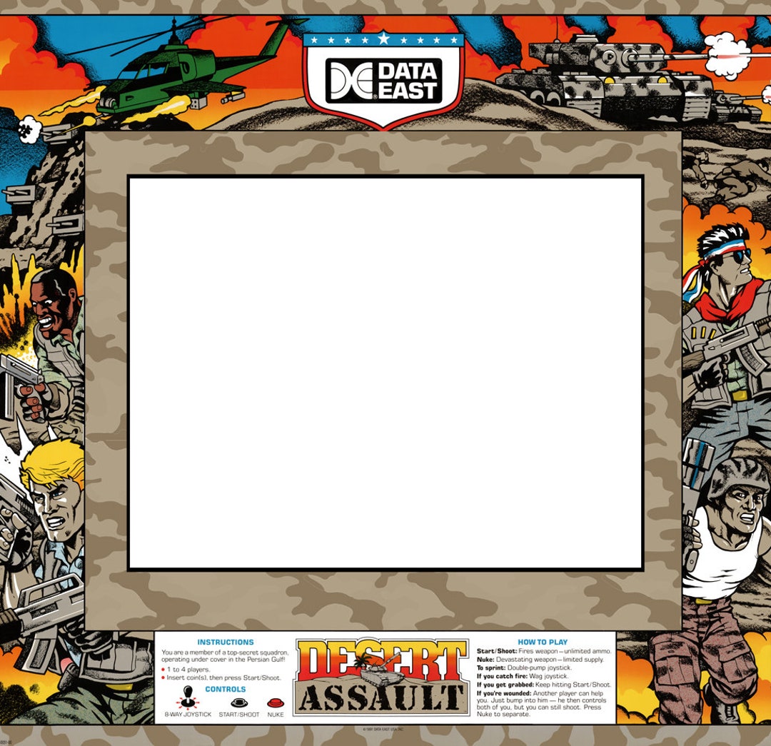 Desert Assault Arcade Monitor Bezel Graphic - Etsy