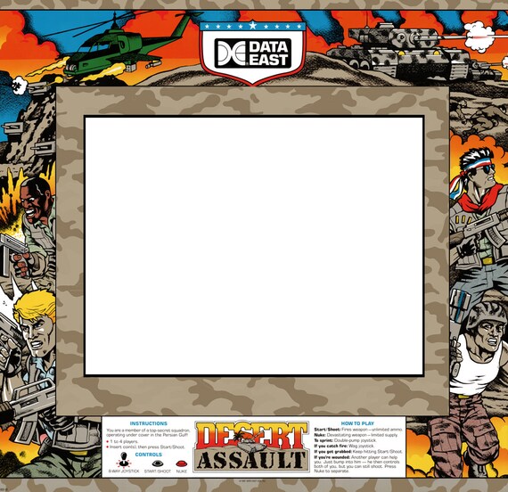 Desert Assault Arcade Monitor Bezel Graphic - Etsy