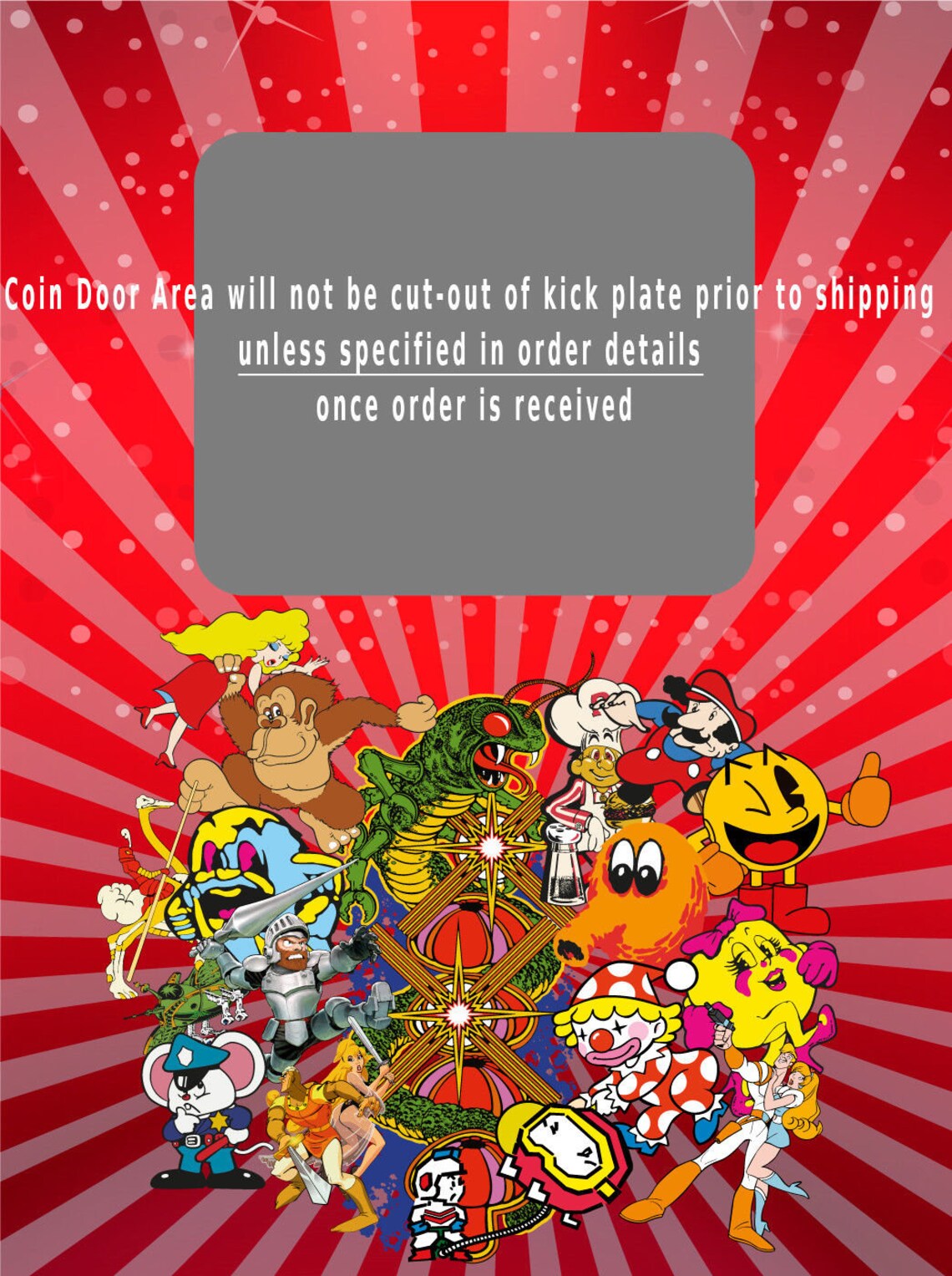 Mame Multicade Classics Arcade Cabinet Kick-plate Graphics - Etsy