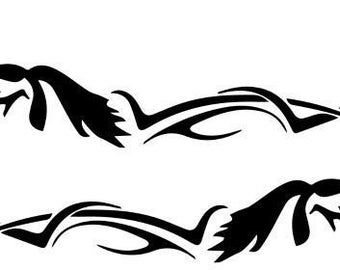 2 Truck Trailer Custom Cut Vinyl Decals Graphics Stickers | Etsy