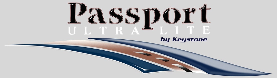 1 RV KEYSTONE PASSPORT Ultra Lite Logo Decal Graphic -77-5 - Etsy