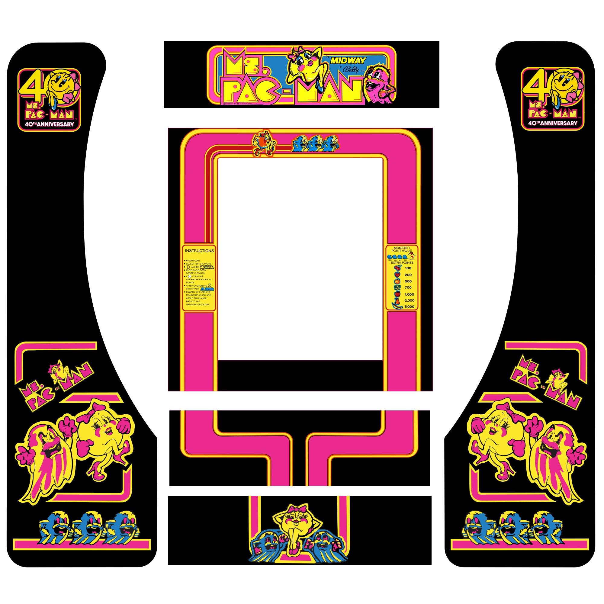 Arcade 1up Partycade Decal Graphics Sticker Kit - Etsy