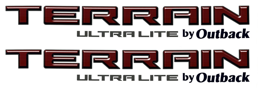 2 RV Trailer Terrain Ultra-lite Keystone Outback Graphics Decals -1851 ...