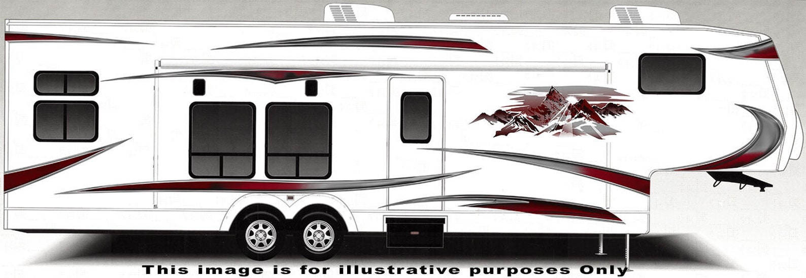 RV Trailer Hauler Camper Motor-home Large Decals/graphics - Etsy
