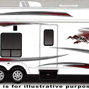RV, Trailer Hauler, Camper, Motor-home Large Decals/graphics Kit-k-0008 ...