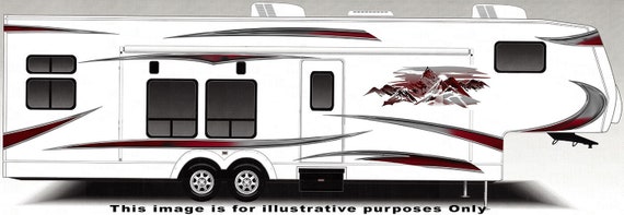 RV Trailer Hauler Camper Motor-home Large Decals/graphics - Etsy