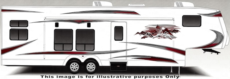 RV Trailer Hauler Camper Motor-home Large Decals/graphics - Etsy