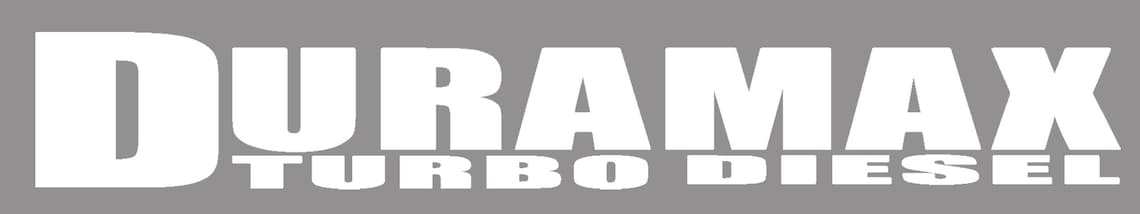 Chevy Duramax Turbo Diesel Custom Cut Vinyl Decal Window Truck | Etsy