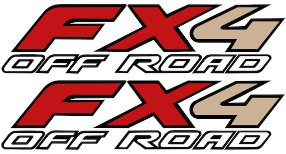 Pair 4x4 Ford FX4 off Road Bed Decals Stickers T-13-4 | Etsy