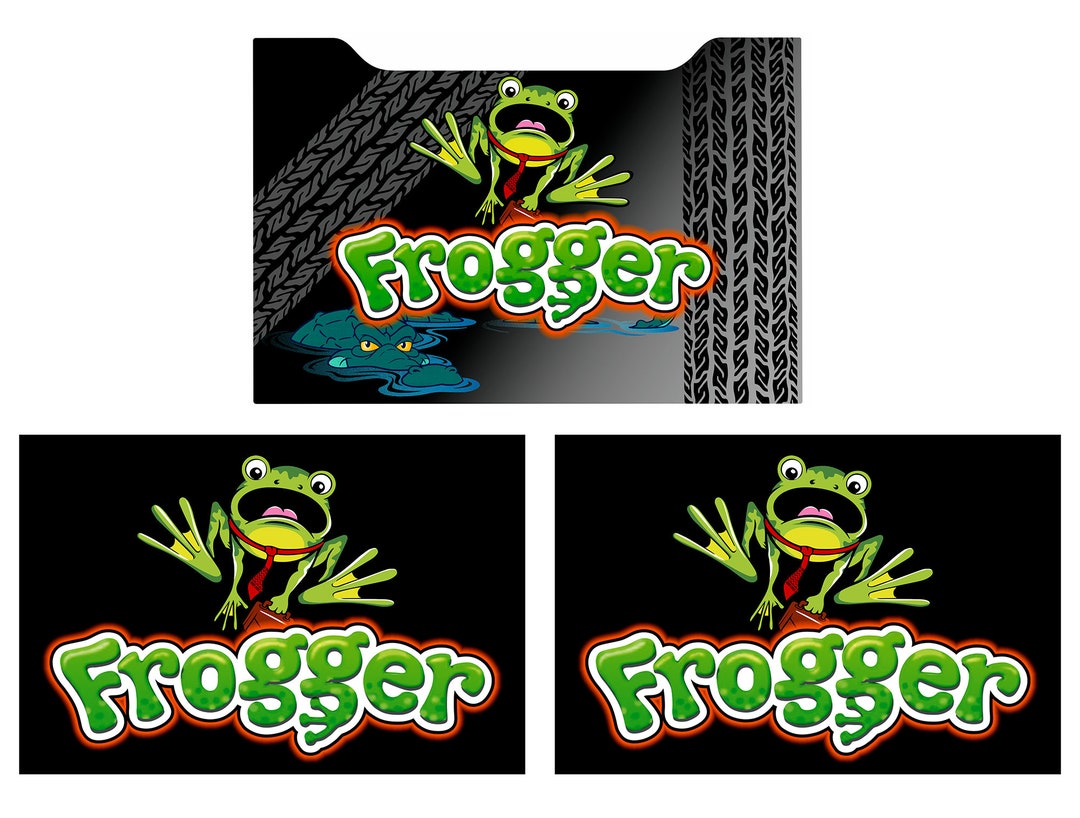 Frogger Arcade 1up Cabinet Riser Graphics Decals Stickers - Etsy