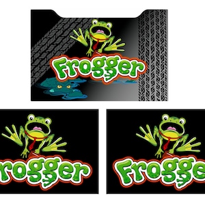 Frogger Arcade 1up Cabinet Riser Graphics Decals Stickers - Etsy