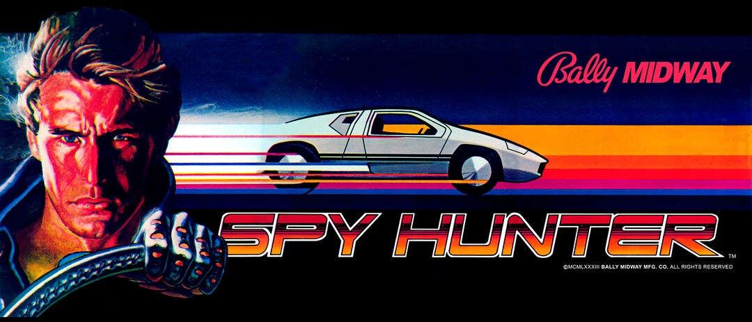 Spy Hunter Arcade Marquee for Header/backlit Sign - Etsy