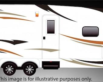 RV Trailer Hauler Camper Motor-home Large Decals/graphics | Etsy