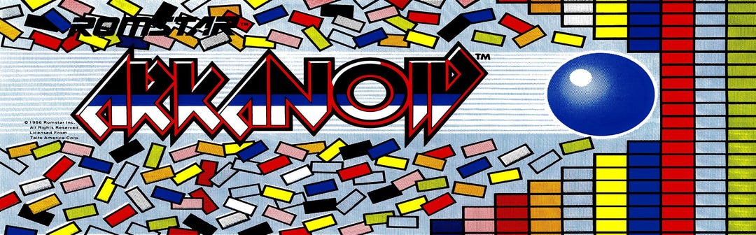 Arkanoid Arcade Marquee For Header Backlit Sign Etsy