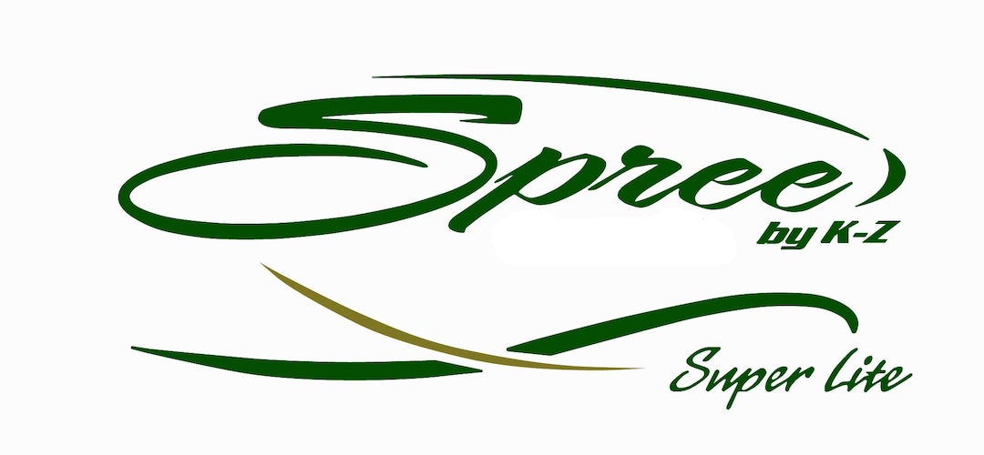 1 RV Trailer Camper Spree by KZ Super Lite Logos Decals Graphics -3075 ...