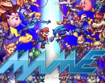 Mame Arcade Multicade Classics Marquee for Reproduction Header/backlit ...