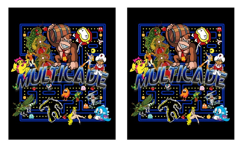 Mame Multicade Classics Side Art Arcade Cabinet Graphics - Etsy