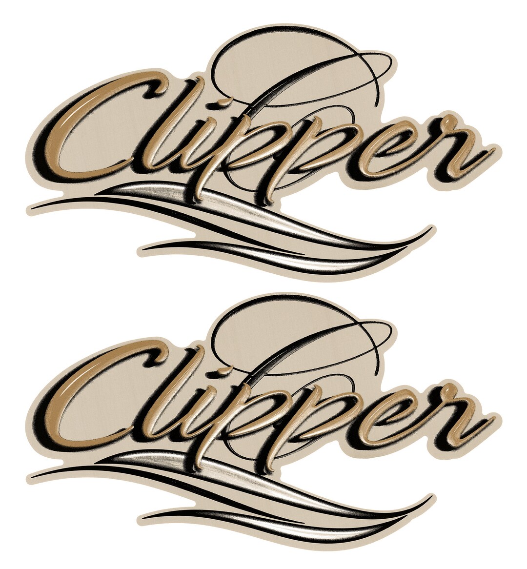 2 Custom RV Trailer Camper Coachmen Clipper Logo Decals Graphics - 2127 ...