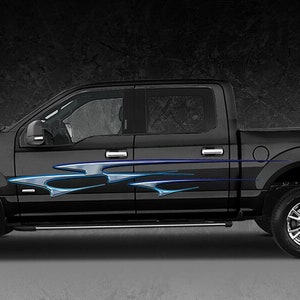 2 Car Truck Trailer Side Decals Graphics Stripes Vinyl #A10B - Etsy