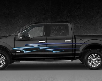 2 Car Truck Trailer Side Decals Graphics Stripes Vinyl A1N | Etsy