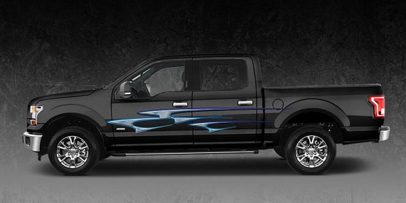 2 Car Truck Trailer Side Decals Graphics Stripes Vinyl A10B - Etsy