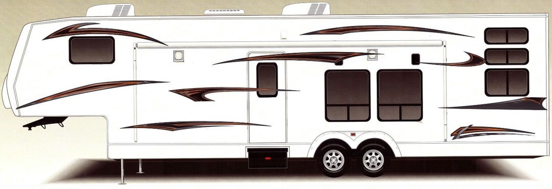 RV, Trailer Harley Hauler, Camper, Motor-home Large Decals/graphics Kit ...