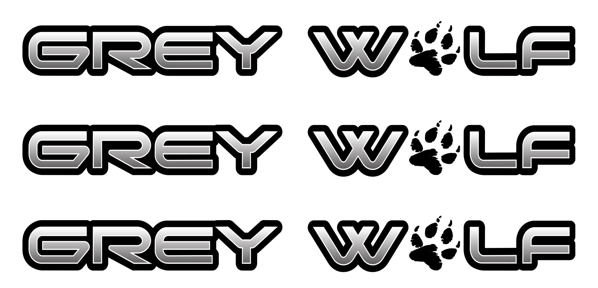 3 RV Camper Grey Wolf Logo Decals Graphics 2202-7-2 - Etsy