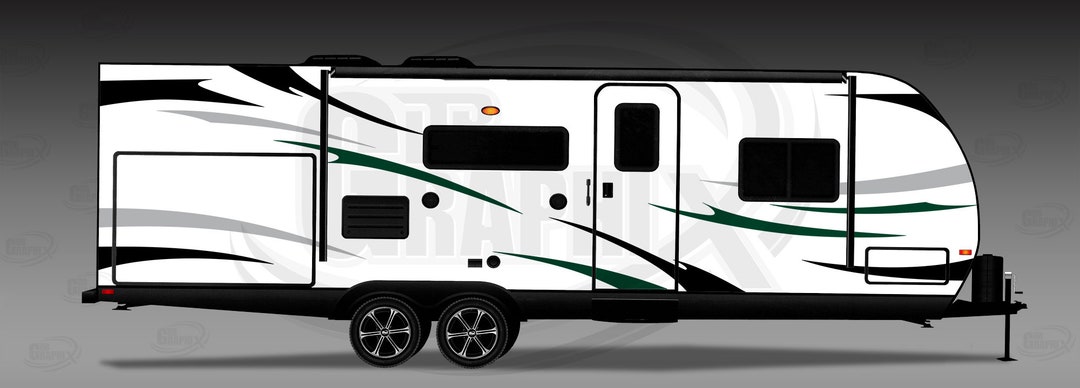 RV, Trailer Hauler, Camper, Motor-home Large Decals/graphics Kit 24-K-L ...