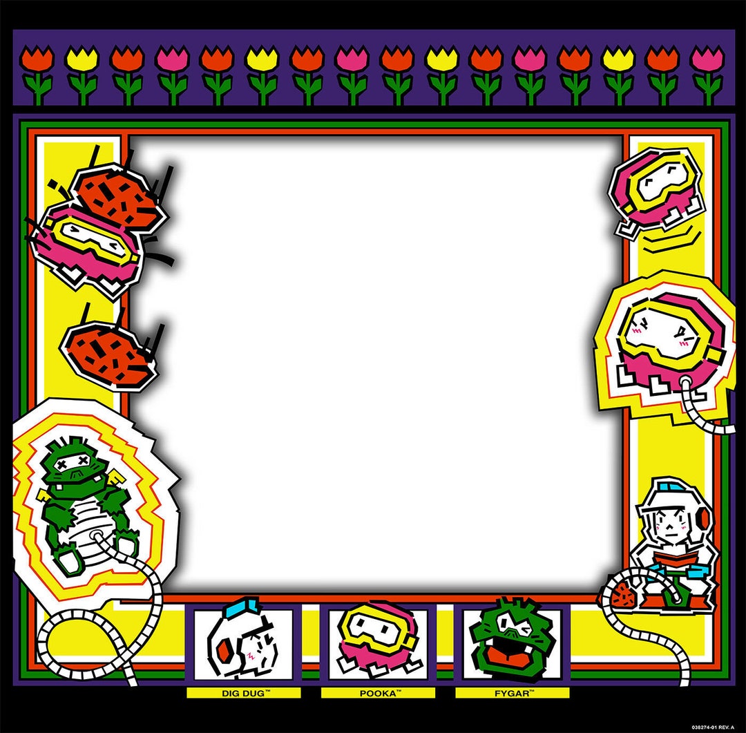 Dig Dug Arcade Monitor Bezel Sticker Decal - Etsy