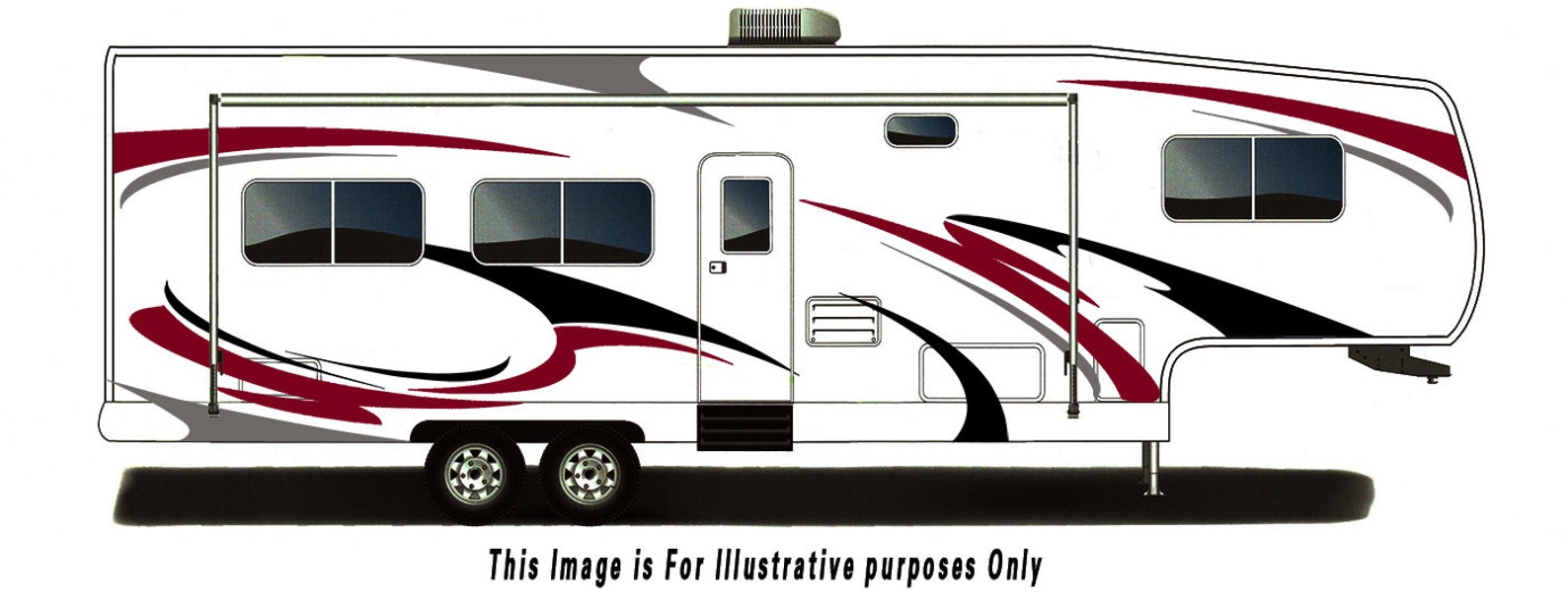 RV, Trailer Hauler, Camper, Motor-home Large Decals/graphics Kits 28-k ...