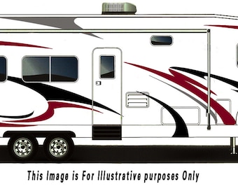 RV Trailer Hauler Camper Motor-home Large Decals/graphics | Etsy