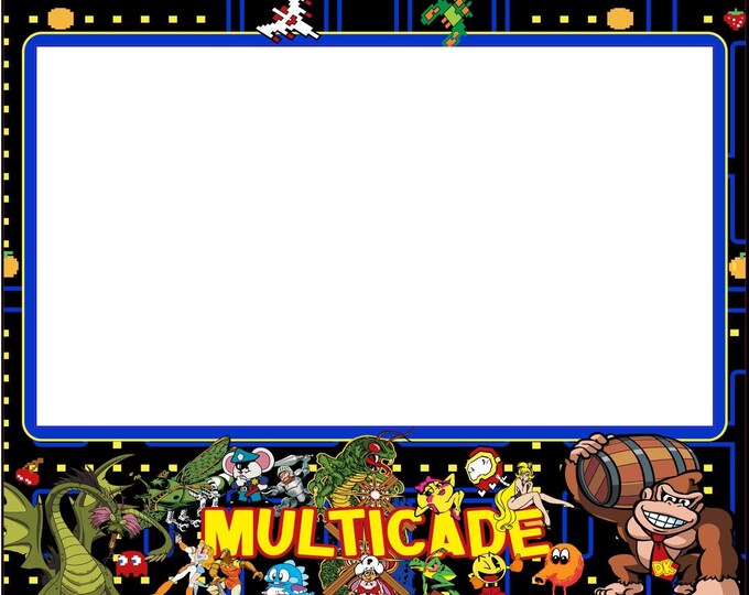 Custom Multicade Arcade Monitor Bezel Sticker Decal - Etsy