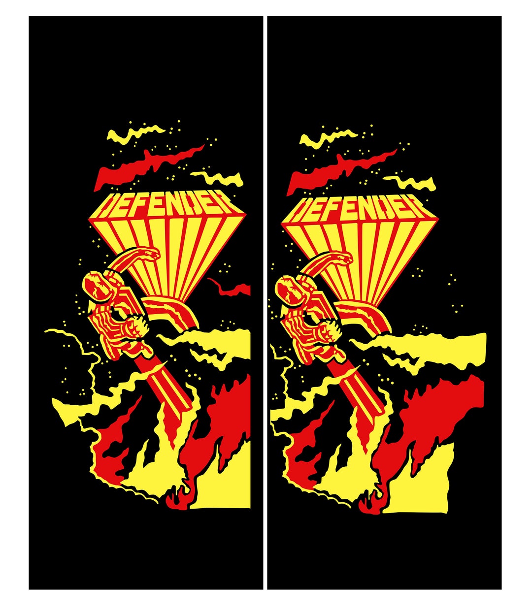 Defender Side Art Panels Cabinet Graphics Stickers Reproduction - Etsy